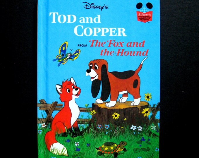 Vintage Book Disney's Tod and Copper From the Fox and the Hound 1981 ...