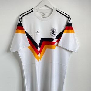 Vintage Rare Adidas Germany 1988 1990 Home Football Shirt Soccer Jersey ...