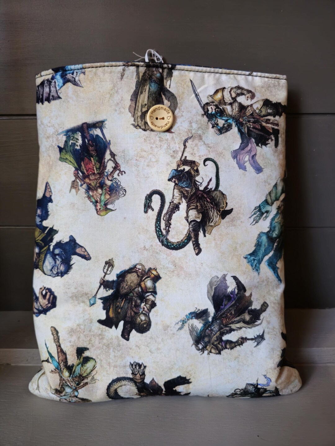 DND Inspired Book Sleeve: Handmade Padded Book Protector - Etsy