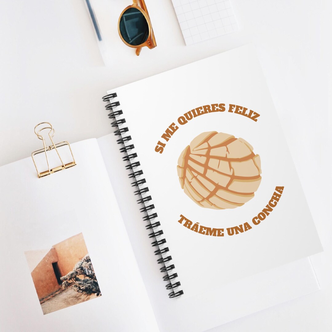 Spiral Notebook Latin Culture Concha Pan Dulce Gift, Ruled Line Journal ...