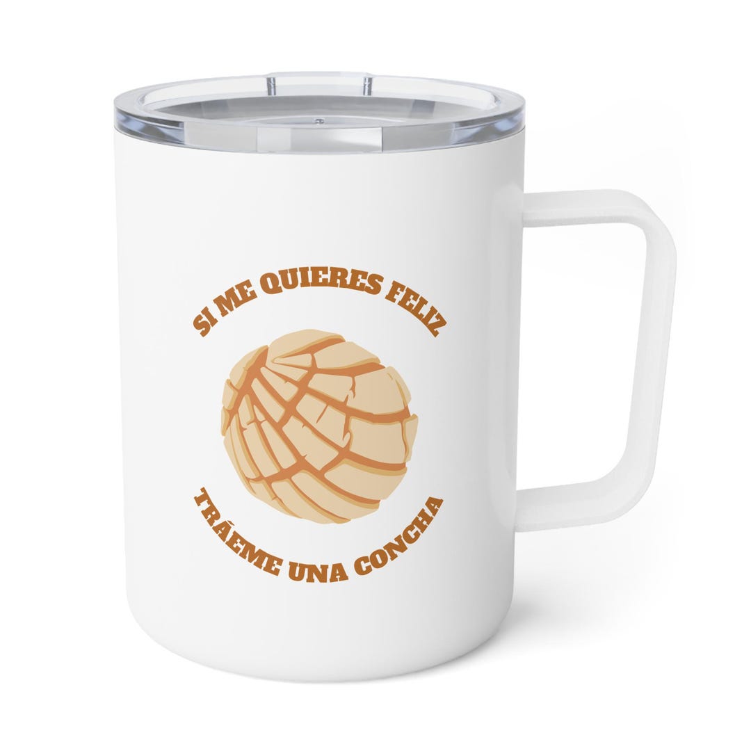 Concha Insulated Mug, Mexican Sweet Bread, Latin Coffee Lover Gift ...