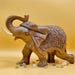 Hand Carved Wooden Elephant, Wooden Elephant Statue, Elephant Figurine ...