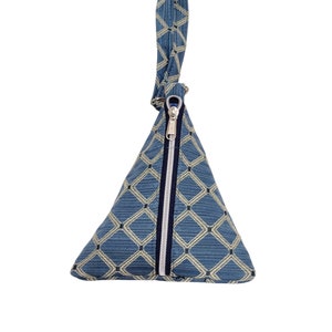 Mini Pyramid Triangle Purse, Handmade Gift / Denim Purse/gifts/gift for ...