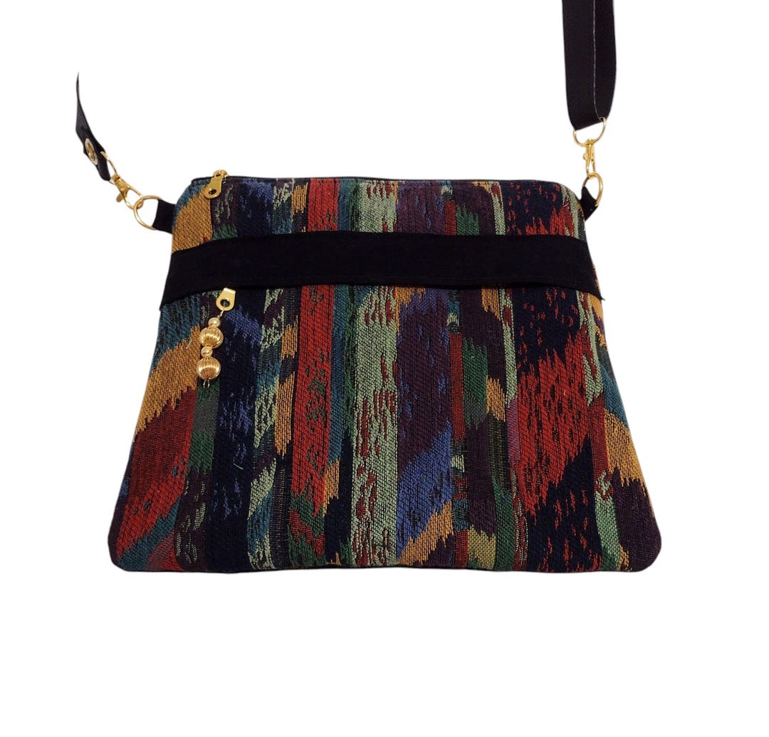 Tapestry Crossbody Bag/ Handmade Bag /multipocketed Travel Bag/work Bag ...