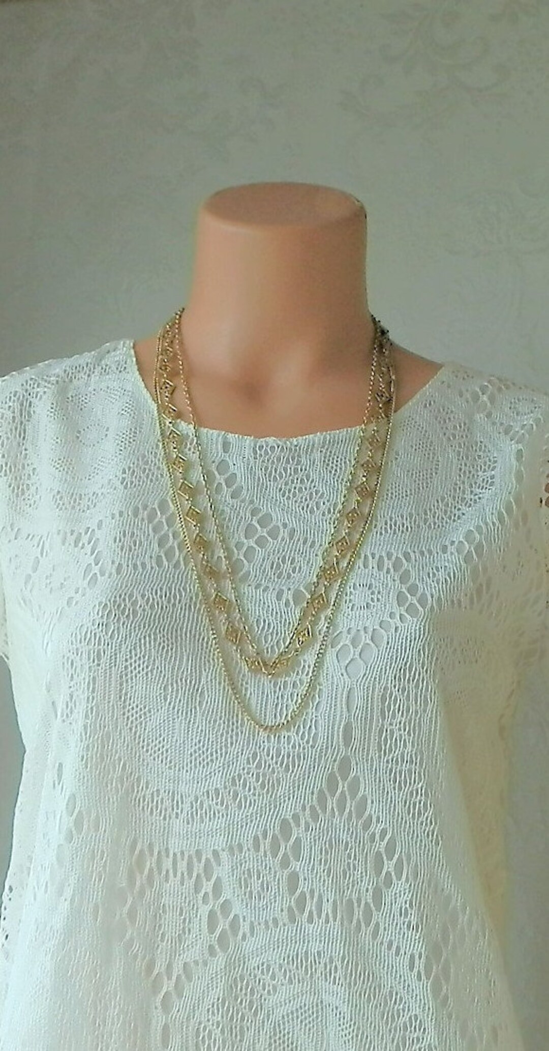 Layered Vintage Necklace. 30 Inch, 28 Inch 26 Inch of Gorgeous Vintage ...