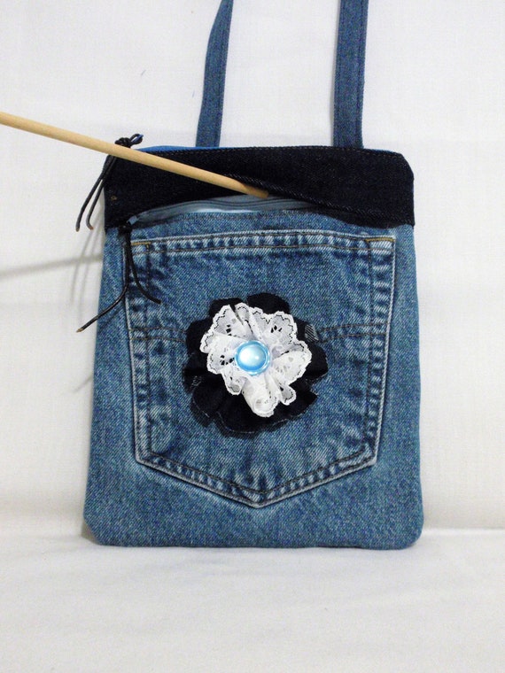 Denim Shoulder Bag/ Handmade Denim Purse/ 10 H X 8 - Etsy
