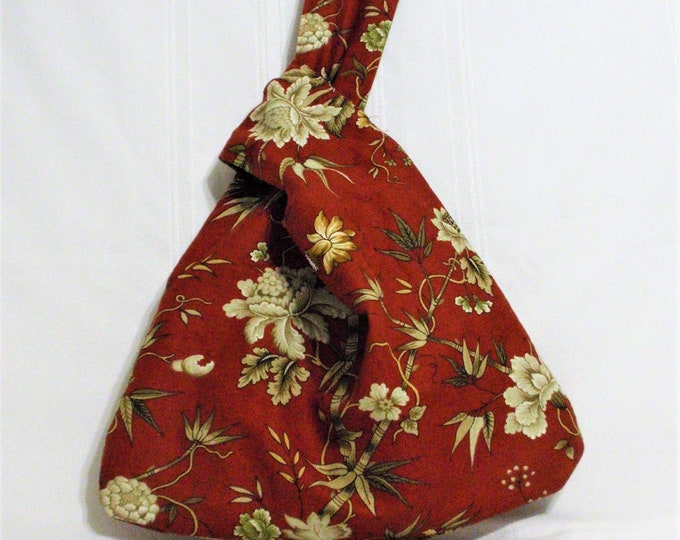 Japanese Style Knot Bag/bamboo Theme Fabric Handmade Bag /large ...