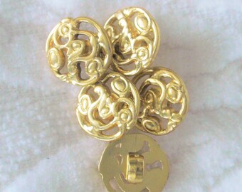 Gold Tone Buttons - Etsy