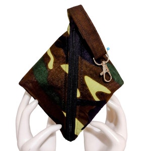 Diamond Shape Coin Purse Key Holder/camouflage Design Fabric / Gift ...