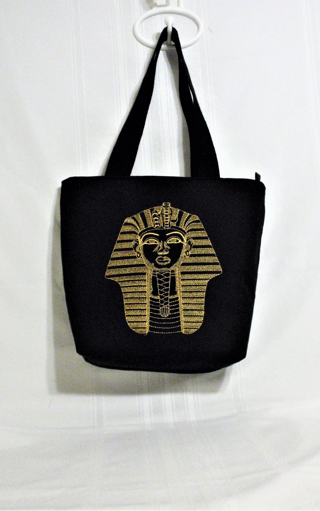 Egyptian Gold Pharaoh Tote Bag/metallic Gold Embroidery /rare Design ...