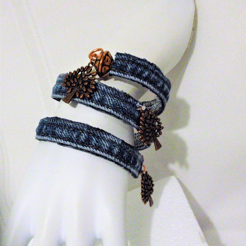 Denim Bracelet - Etsy