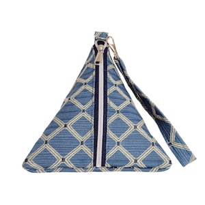 Mini Pyramid Triangle Purse, Handmade Gift / Denim Purse/gifts/gift for ...