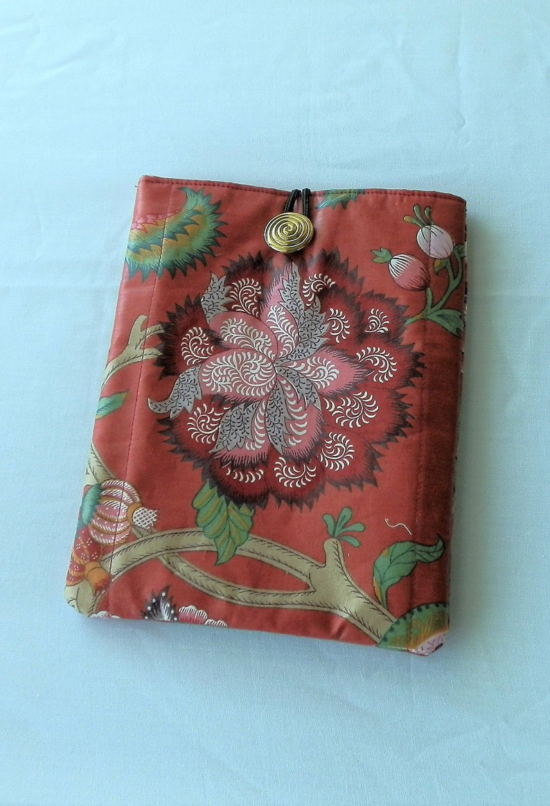 IPad /Tablet sleeve. Floral polished cotton fabric.9.5 | Etsy
