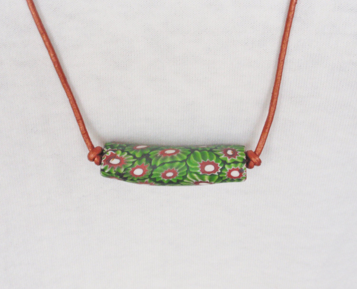 Tribal African Bead Necklace.long bead made in Africa. 1/2 | Etsy