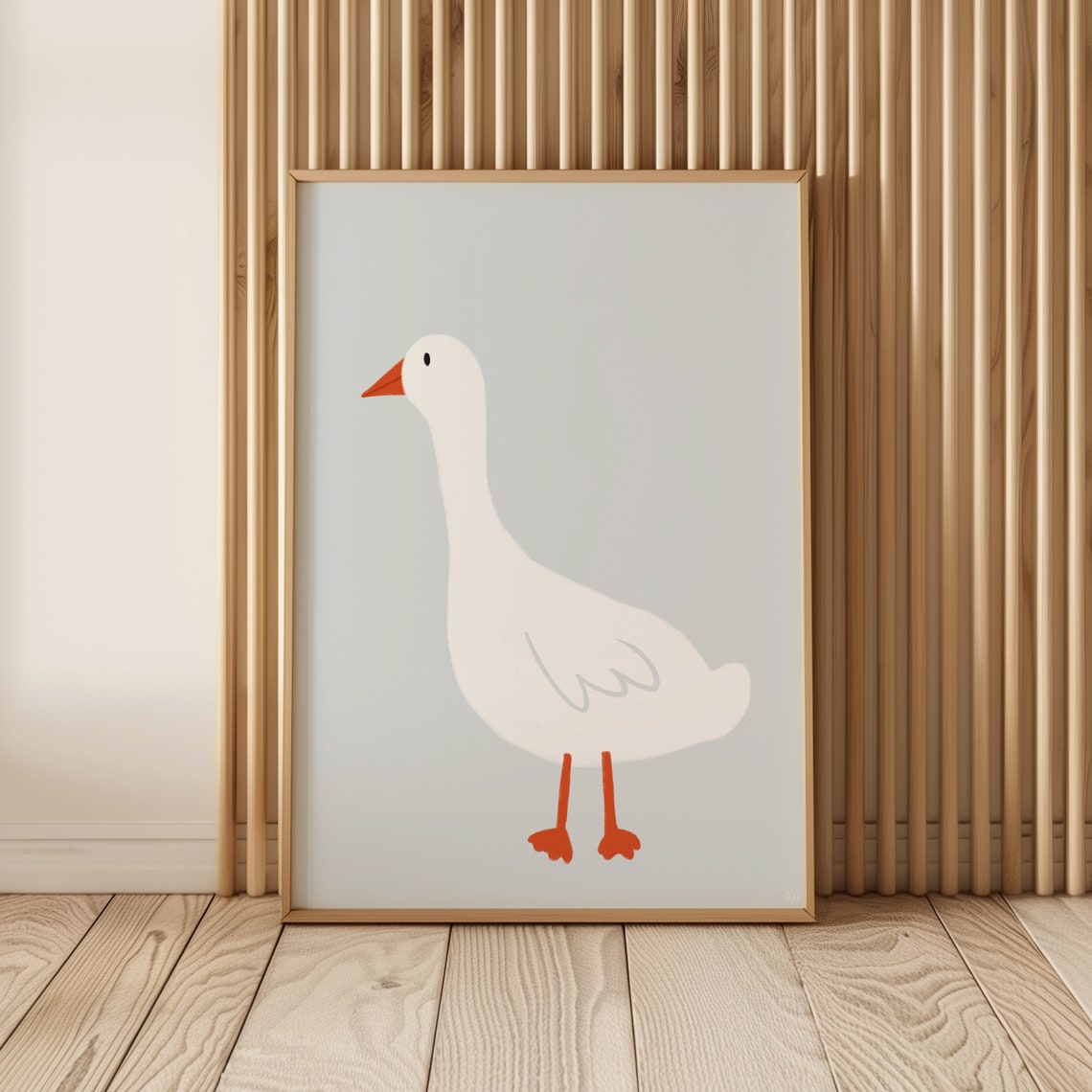 Silly Goose Wall Art, Cute Goose Poster, Nursery Printable Art, Baby ...