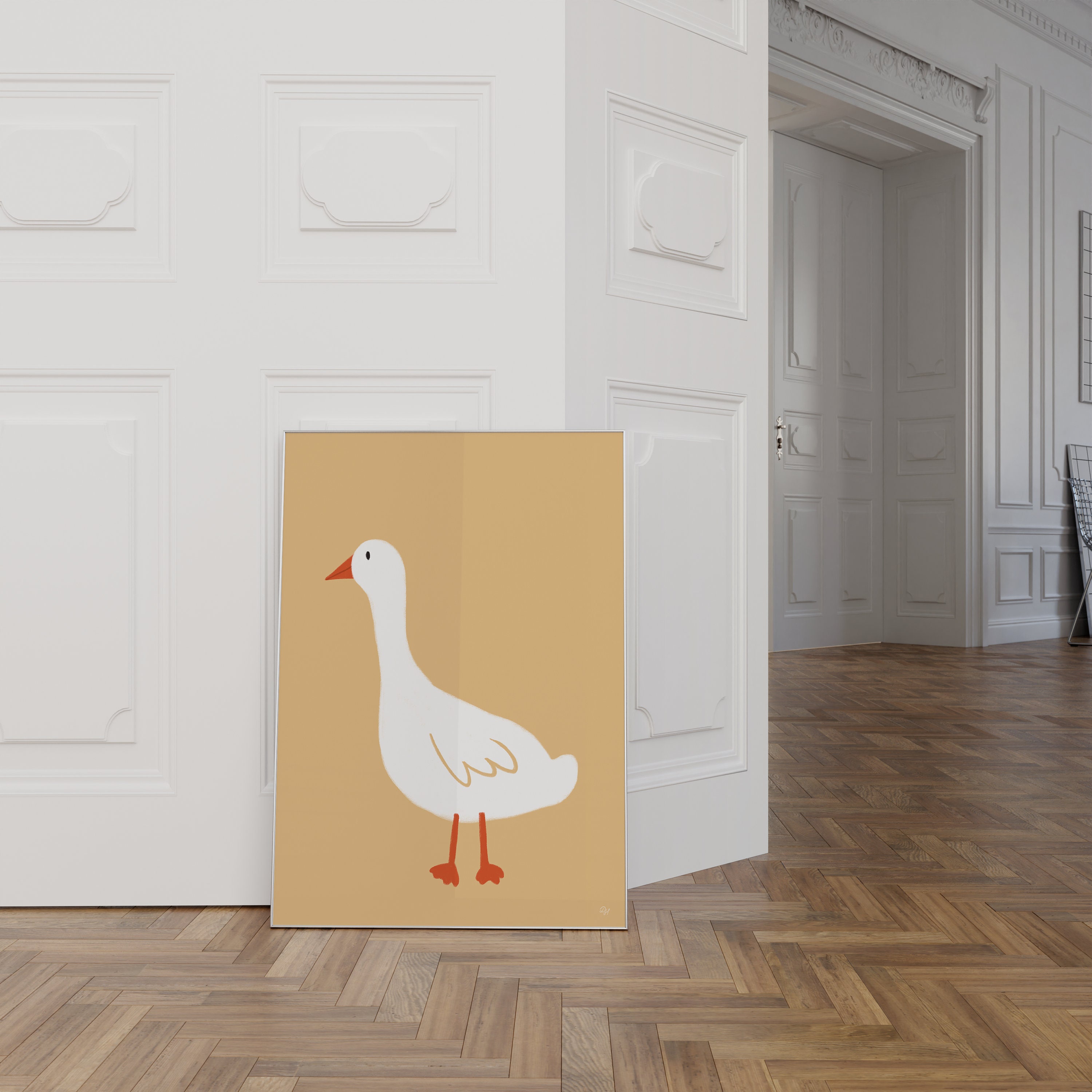 Silly Goose Wall Art, Cute Goose Poster, Nursery Printable Art, Baby ...