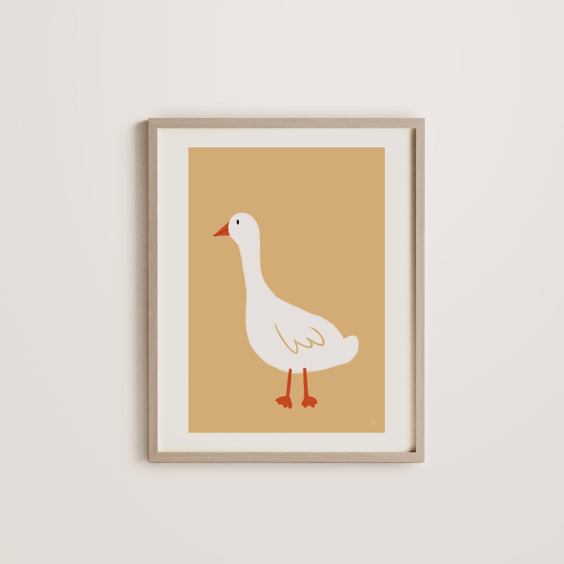 Silly Goose Wall Art, Cute Goose Poster, Nursery Printable Art, Baby ...