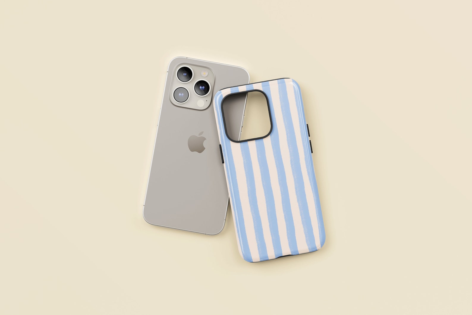 Blue Stripes Tough Case for Iphone®, Retro Striped Phone Case for ...
