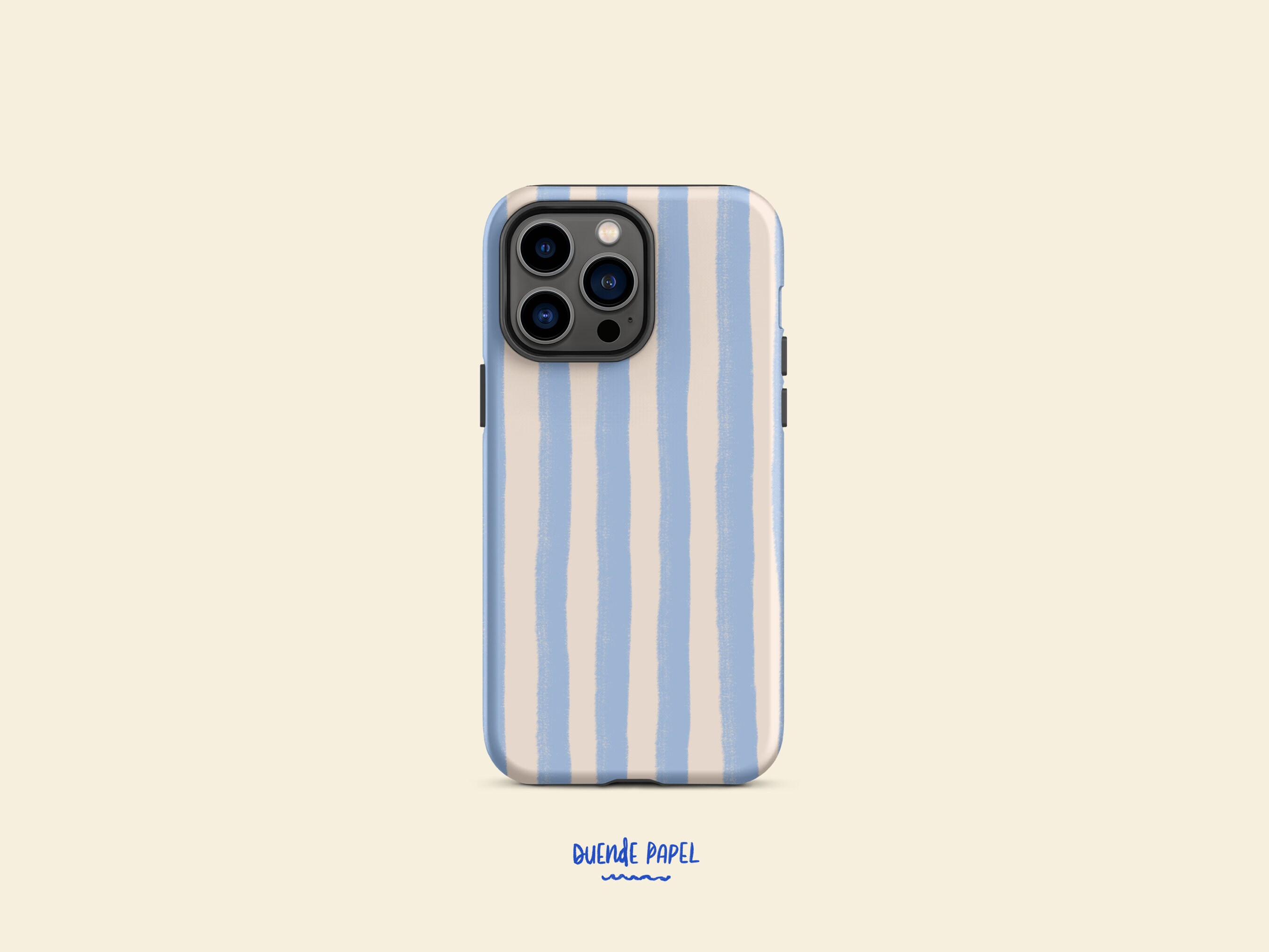 Blue Stripes Tough Case for Iphone®, Retro Striped Phone Case for ...