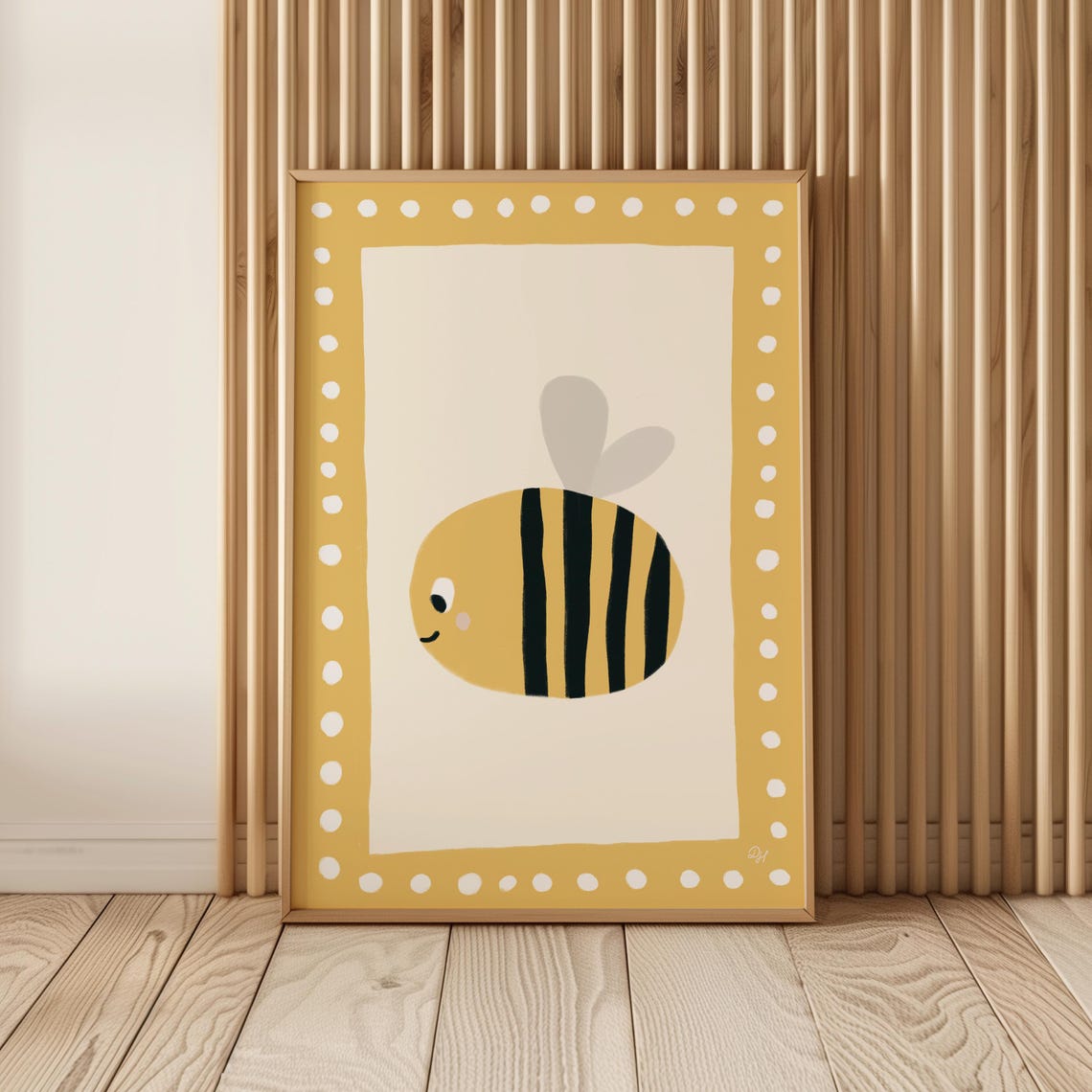 Bee Happy Wall Art, Cute Bee Nursery Print, Kids Room Print, Toddler ...