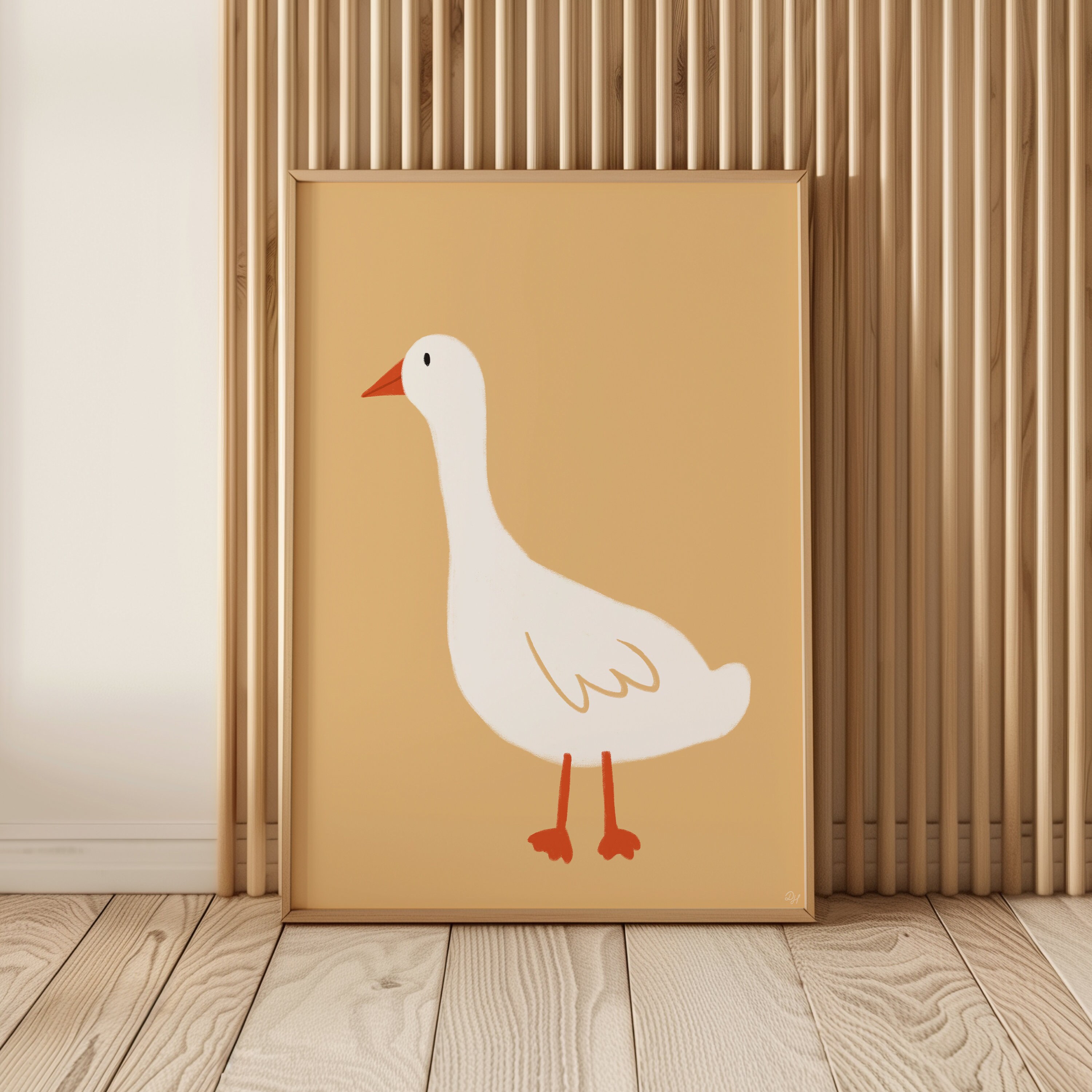 Silly Goose Wall Art, Cute Goose Poster, Nursery Printable Art, Baby ...