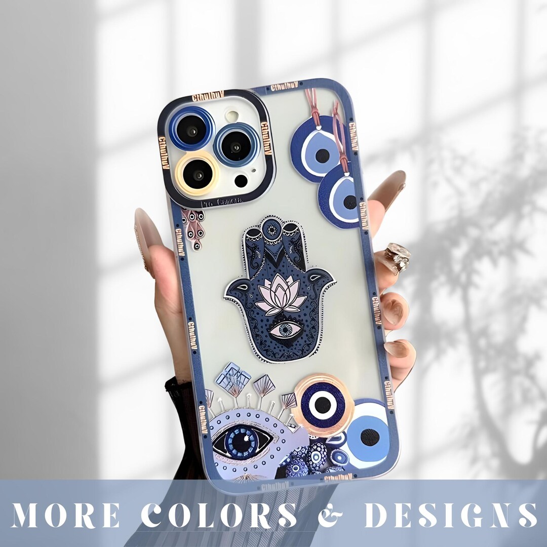 Octopus Evil Eye Pattern Phone Case iPhone 16 15 14 13 12 11 Pro X XS ...