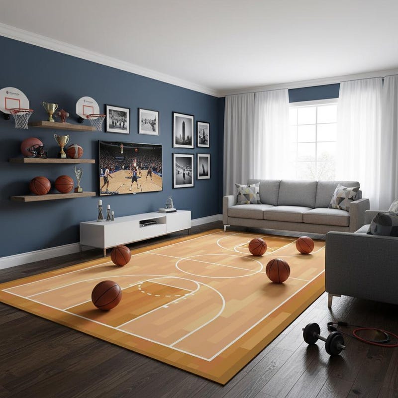 Sports Rug - Etsy