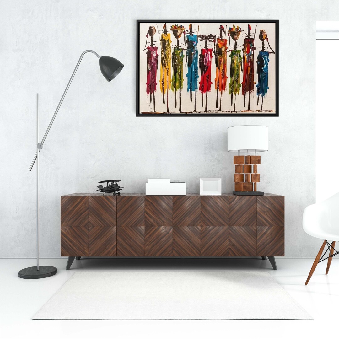 Masai Style Art, Abstract African Print, Masai Poster, Masai African ...