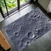 Moon Surface Rug | Lunar Crater Design Carpet | Realistic Moon Texture ...