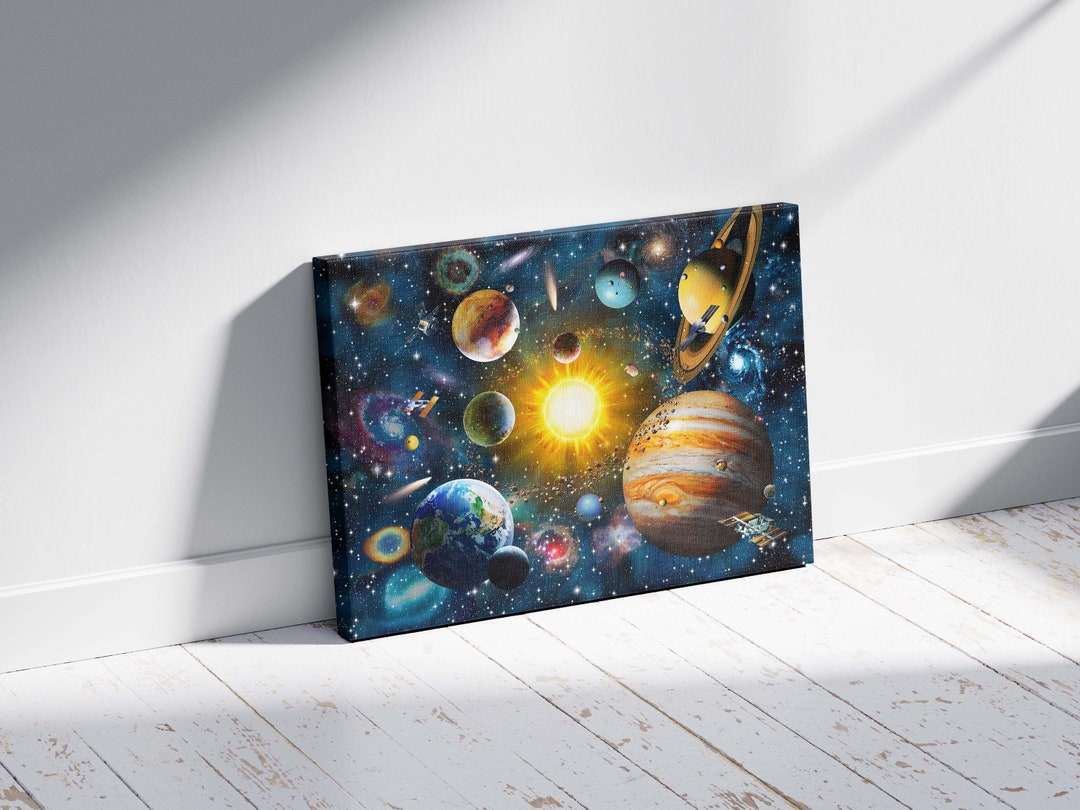 Solar System Poster for Space Lover, Galaxy Poster Print, Planet Wall ...