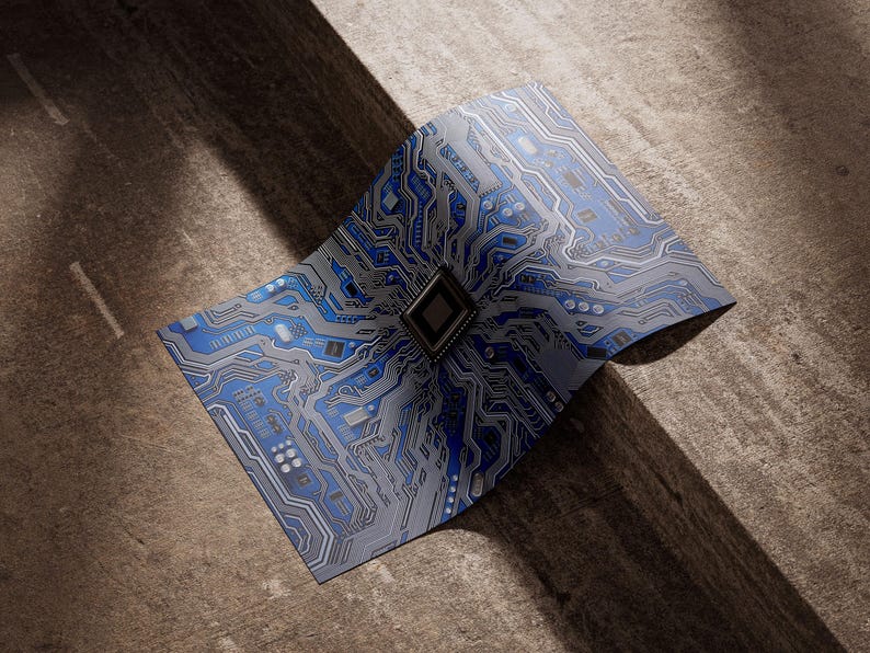 CPU Wall Decor, Computer Poster, Motherboard CPU, Circuit Board System ...