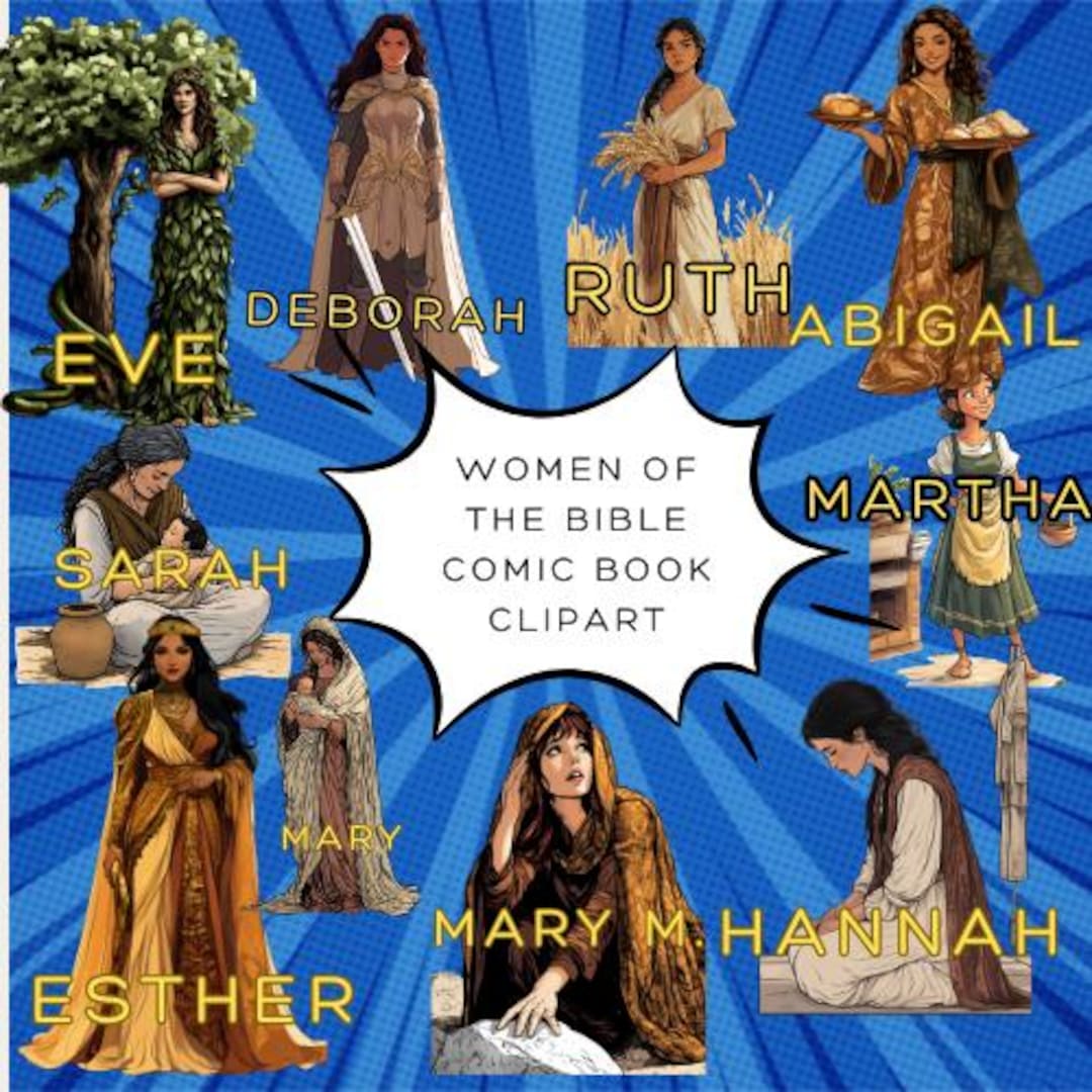 Women of the Bible Clipart Bundle - Instant Download - Cartoon Images ...