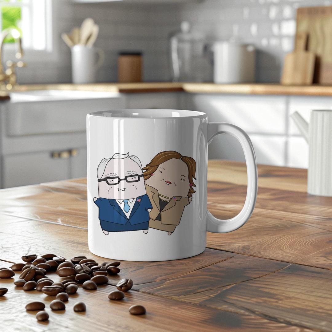 President Guys Mug Hand Drawn Design Funny Coffee Mug - Etsy