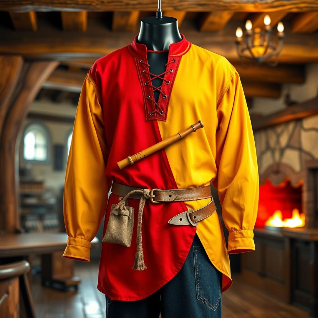 Viking Men's Jester Tunic Pattern Renaissance Fair Cosplay Design DIY ...