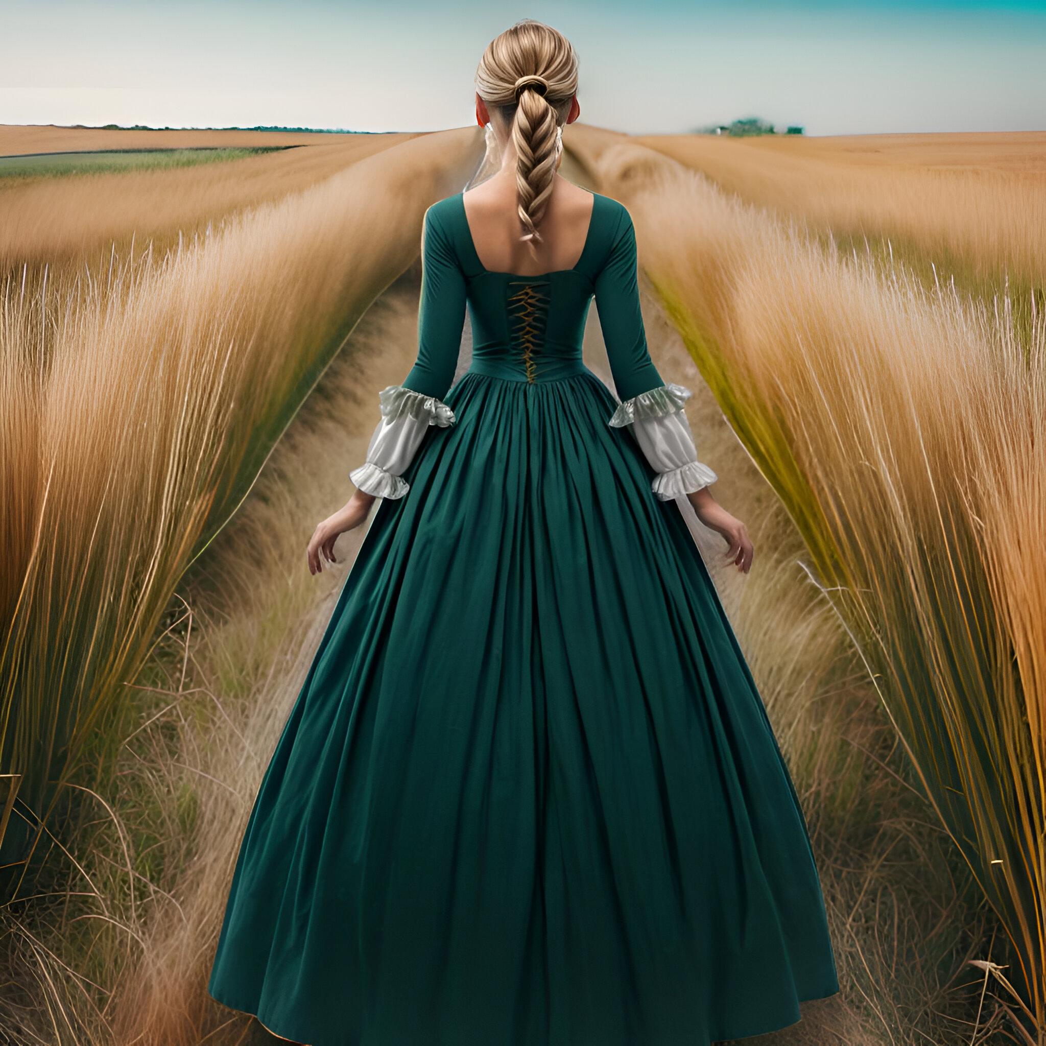 Women's Victorian Noble Dress Retro Vintage Gown Dress Exquisite Queen ...