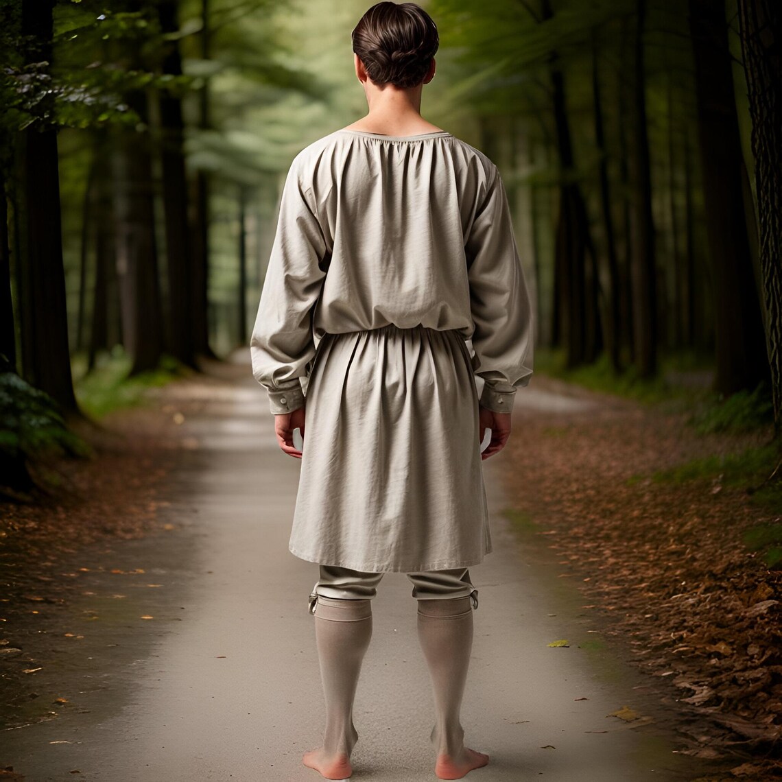 Medieval Renaissance Men's Tunic Linen Viking Cosplay Costume Norse ...