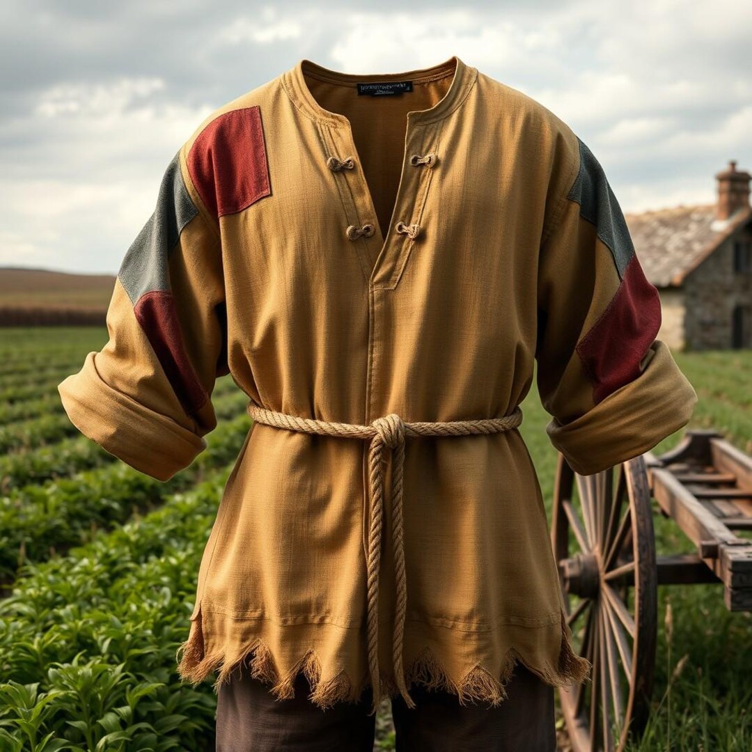 Medieval Peasant Tunic Pattern Rustic Renaissance Cosplay Design DIY ...