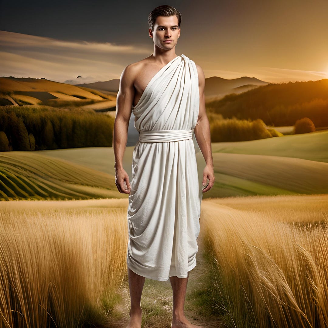 Ancient Men's Roman Toga Cosplay Costume | Halloween Theme Party Outfit ...