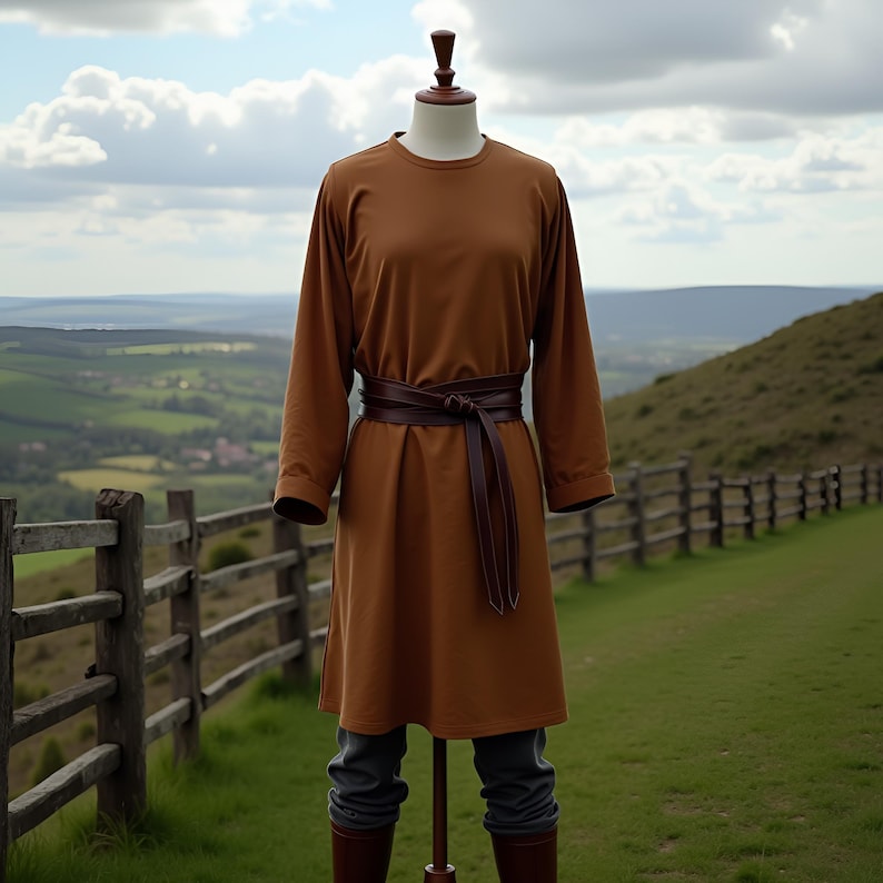Minimal Medieval Tunic Sewing Pattern Long Sleeve Tunic With Belt DIY ...
