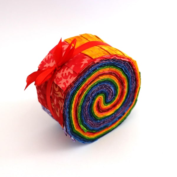 Rainbow Batik Fabric - Etsy