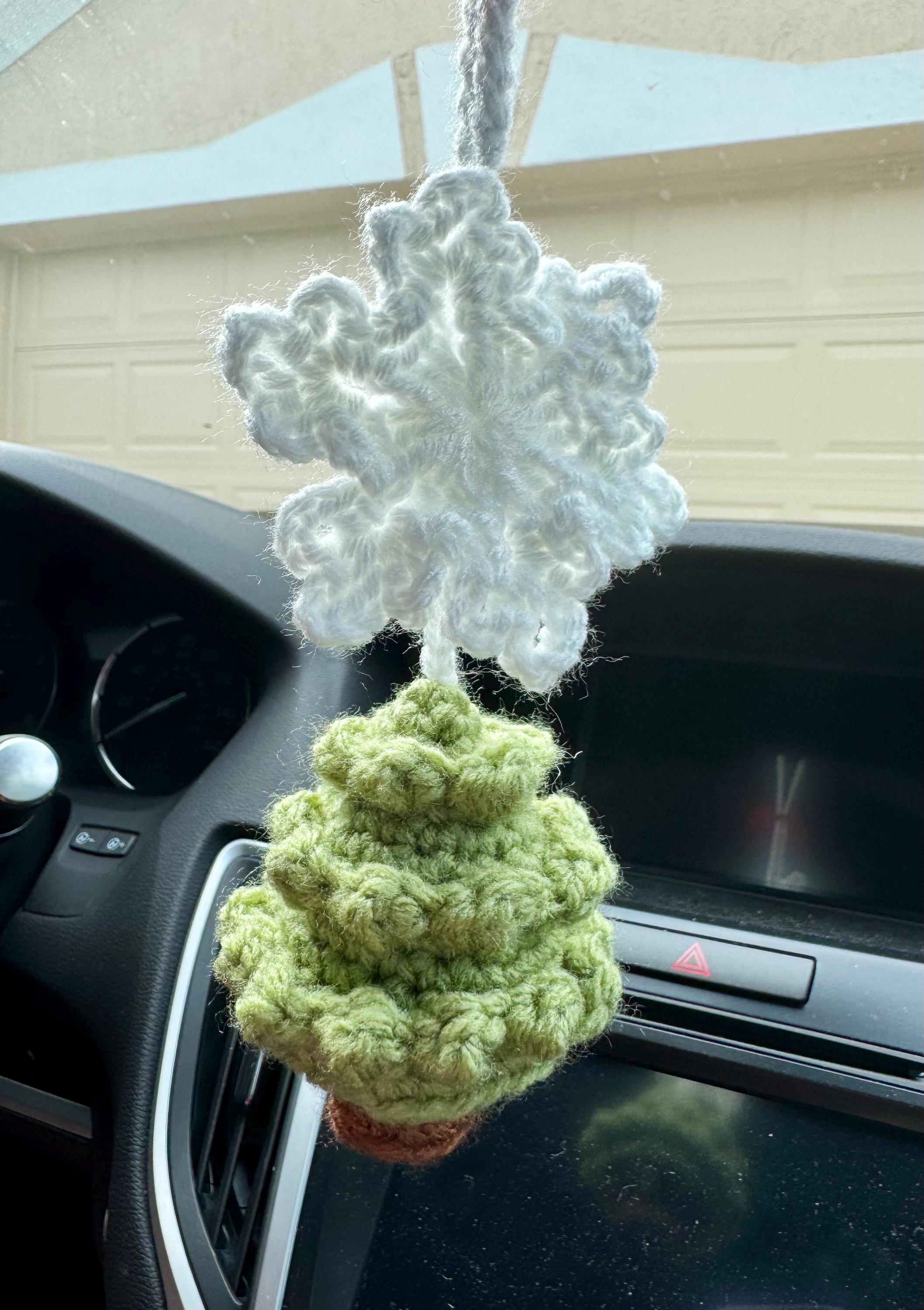 Christmas Car Accessory, Snowflake Car Hanger, Christmas Car Charm ...