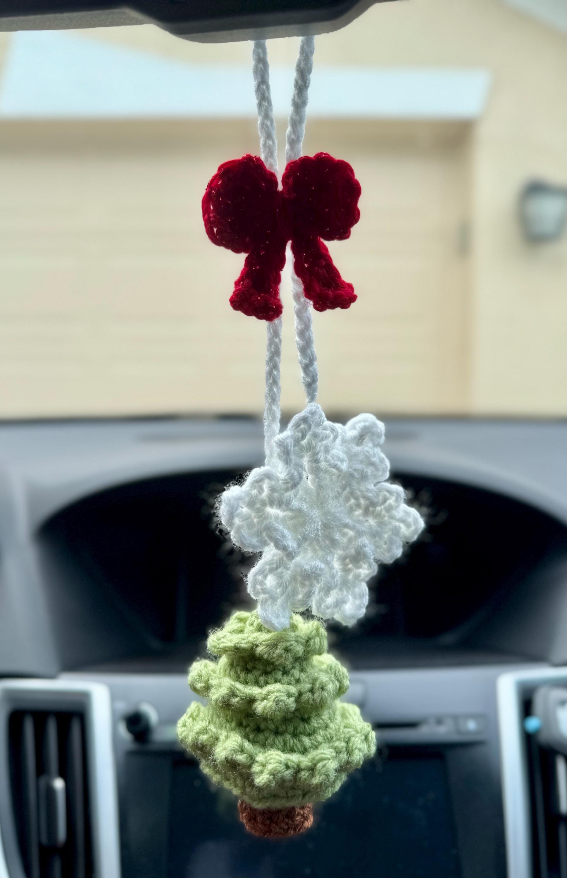 Christmas Car Accessory, Snowflake Car Hanger, Christmas Car Charm ...