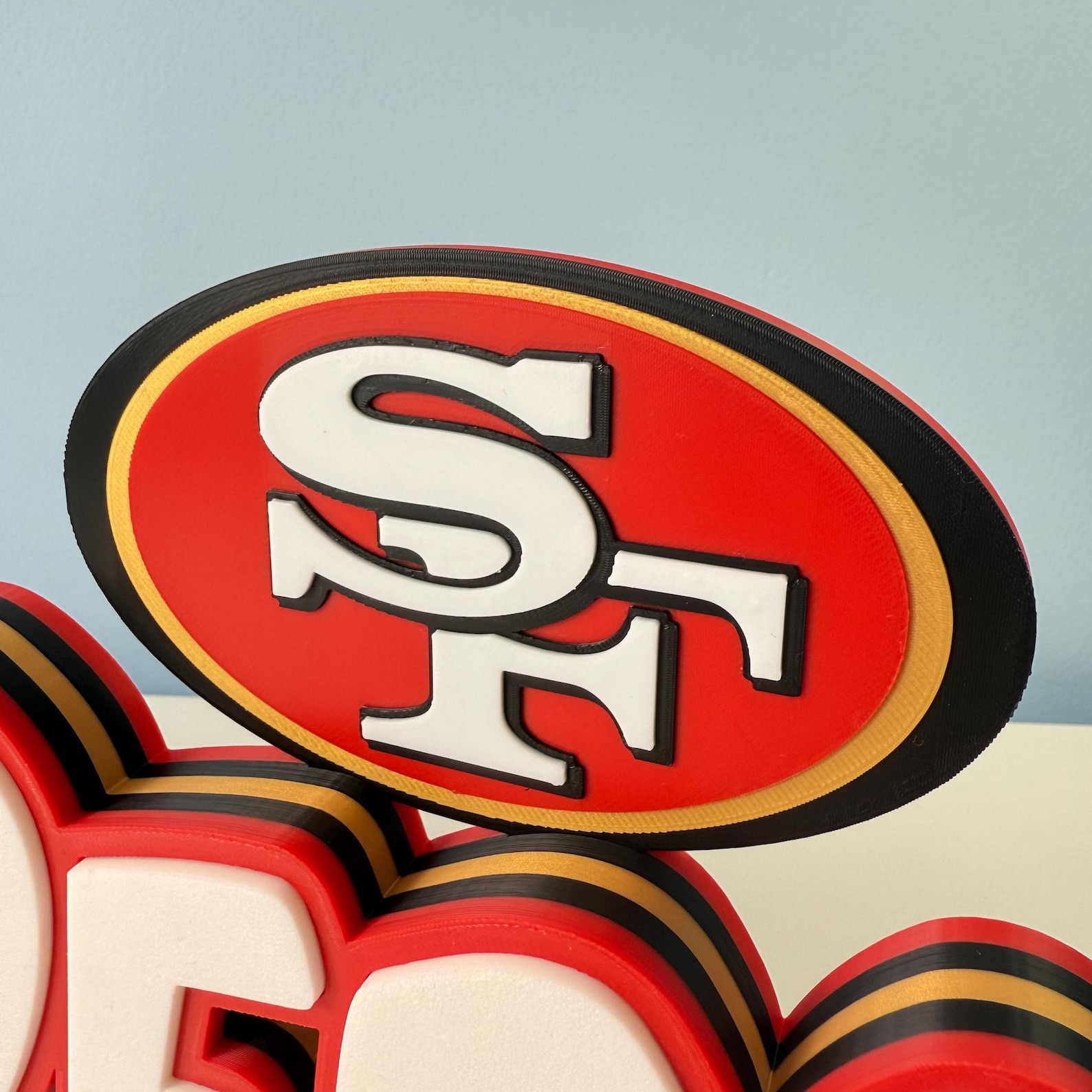 Custom 49ers Name Sign: 3D Printed Football Fan Gift - Etsy