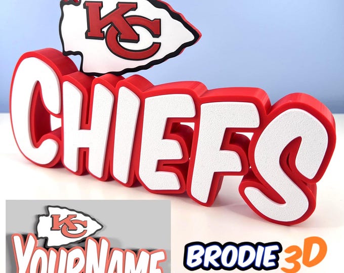 3D Kansas City Chiefs’ Logo Wall Decor - Etsy Canada