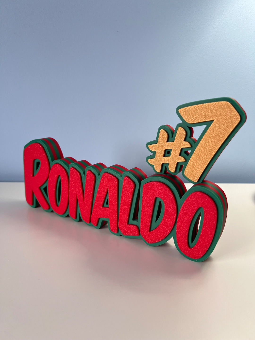RONALDO 7 or Any Name-any Number-any Colour Personalised Name Sign ...