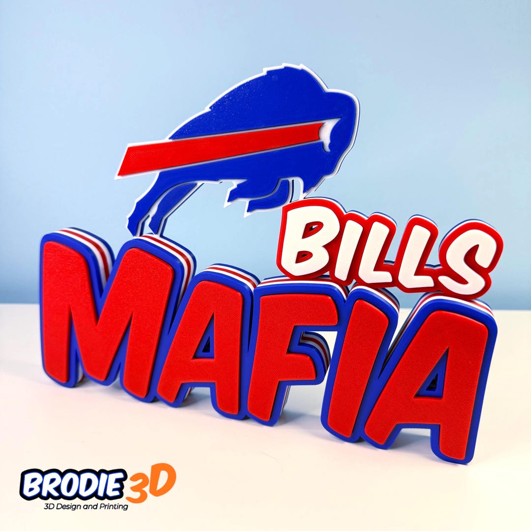 3D Printed Buffalo Bills Mafia Sign | Fan Cave Decor - Etsy