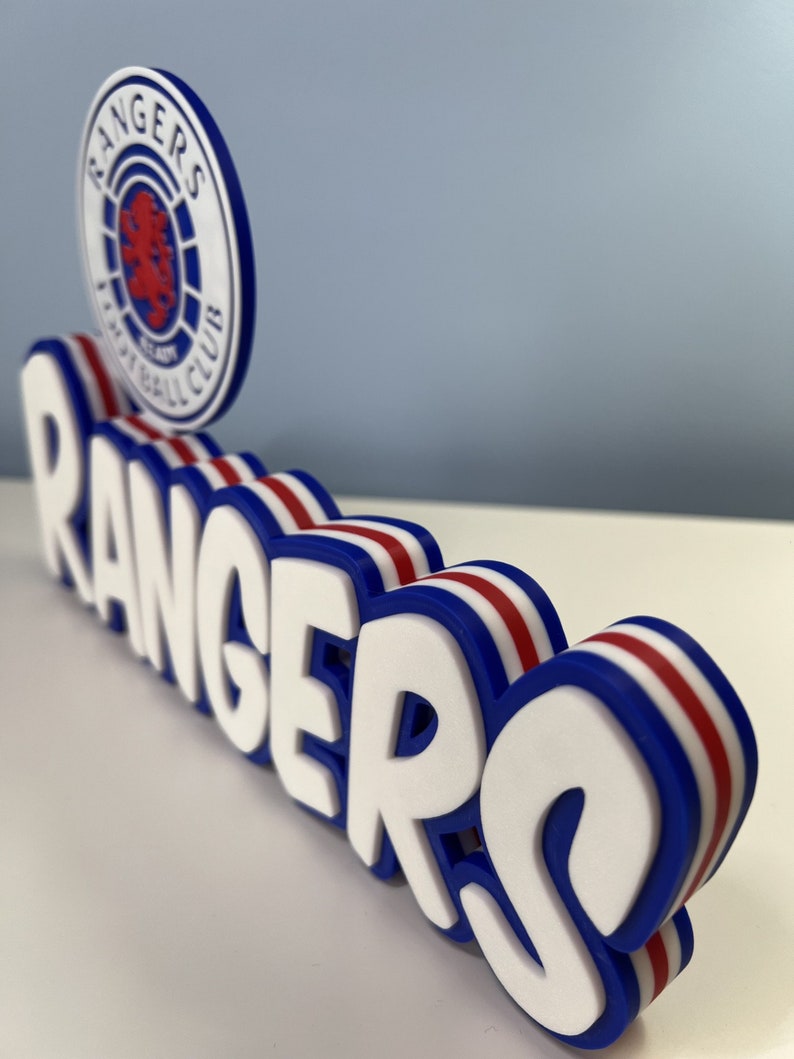 Rangers Badge Custom 3D Printed Sign Customizable With Own Name Home ...