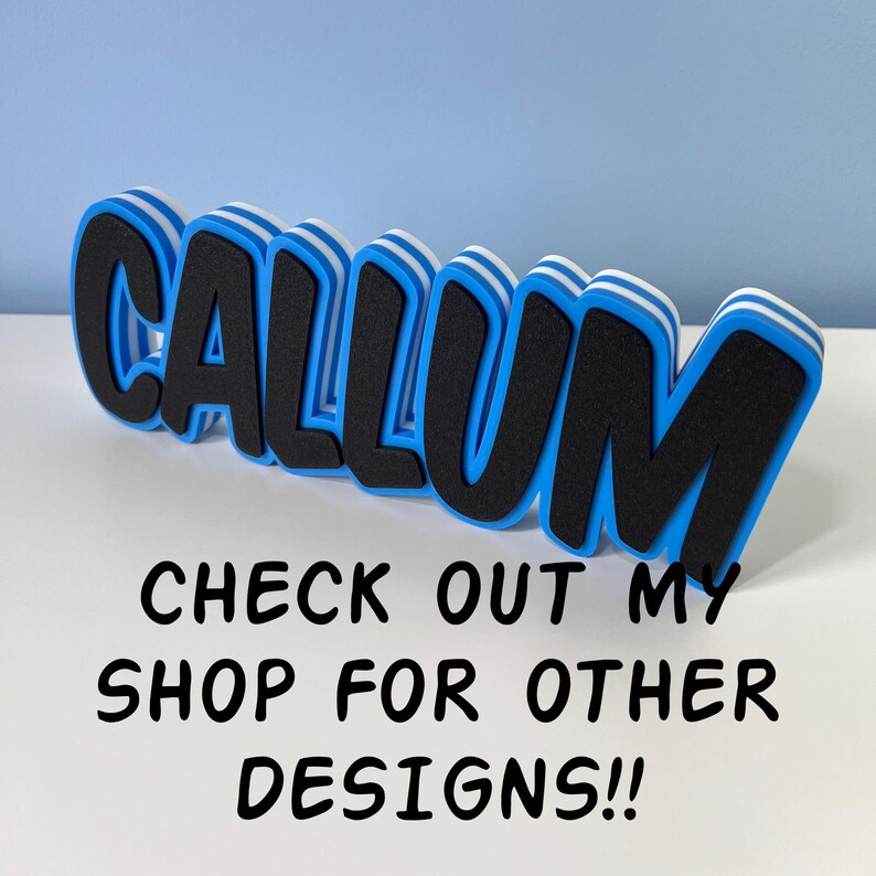 Custom 3D Printed Name Plate, Personalized Desk Sign - Etsy