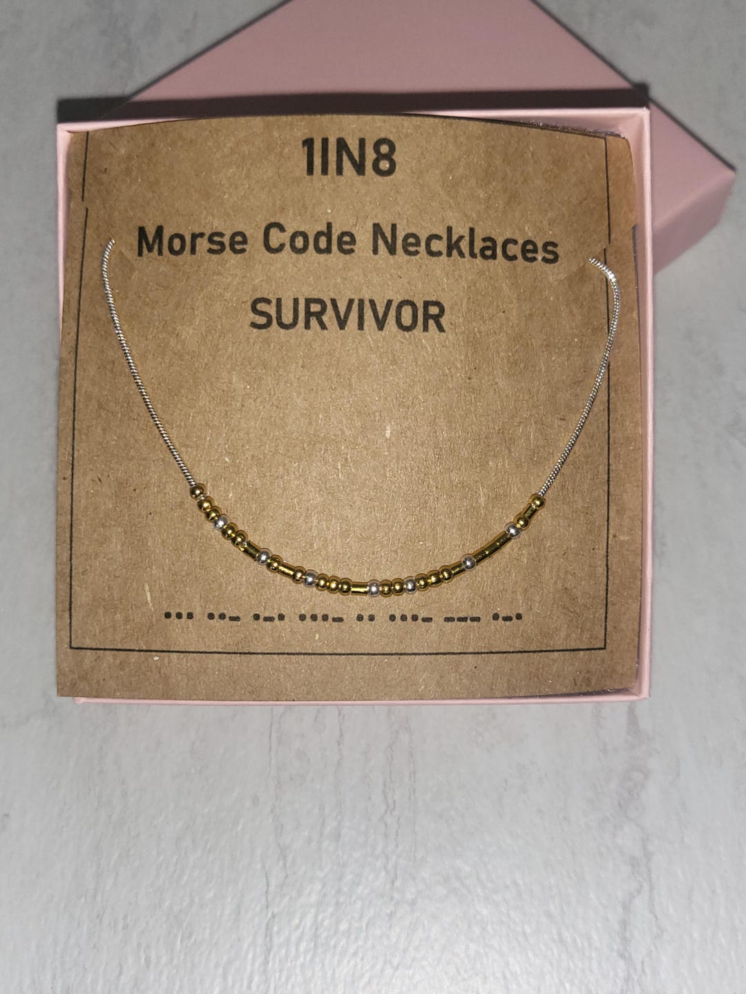 Survivor Morse Code Necklace - Etsy