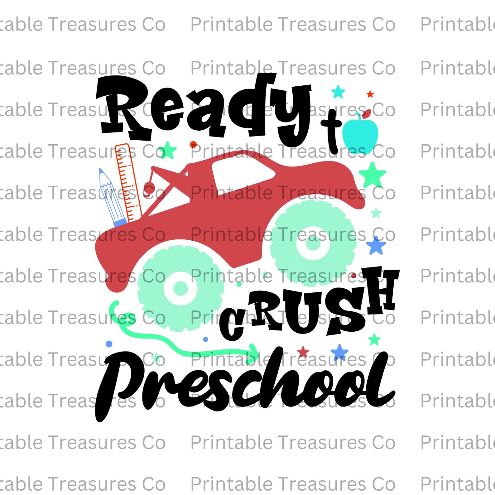Ready to Crush Preschool SVG Files, 1st Day of School SVG, Teacher Svg ...